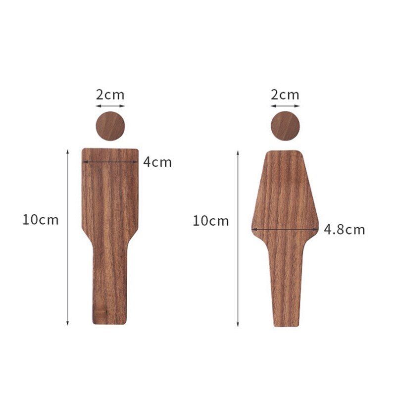 2PCS Toilet Identification WC Logos Toilet Door Me... – Grandado