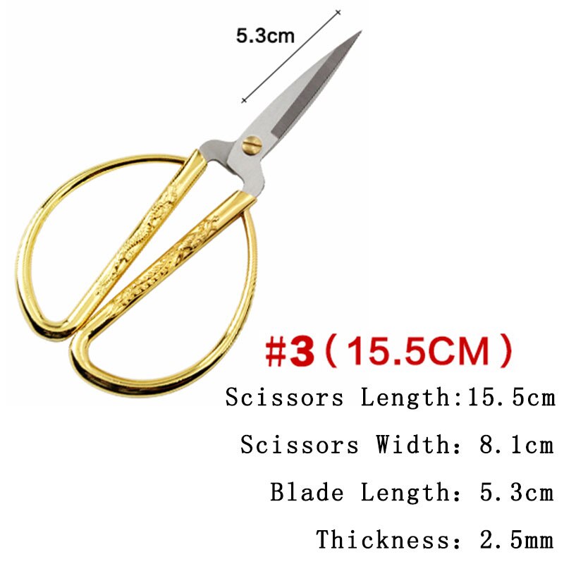 Stainless Steel Vintage Gold Scissors Tailor Sciss... – Grandado