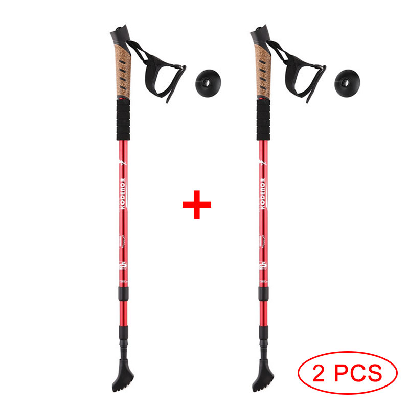 2 Piece Set Of Nordic Cane Telescopic Baton Travel... – Grandado