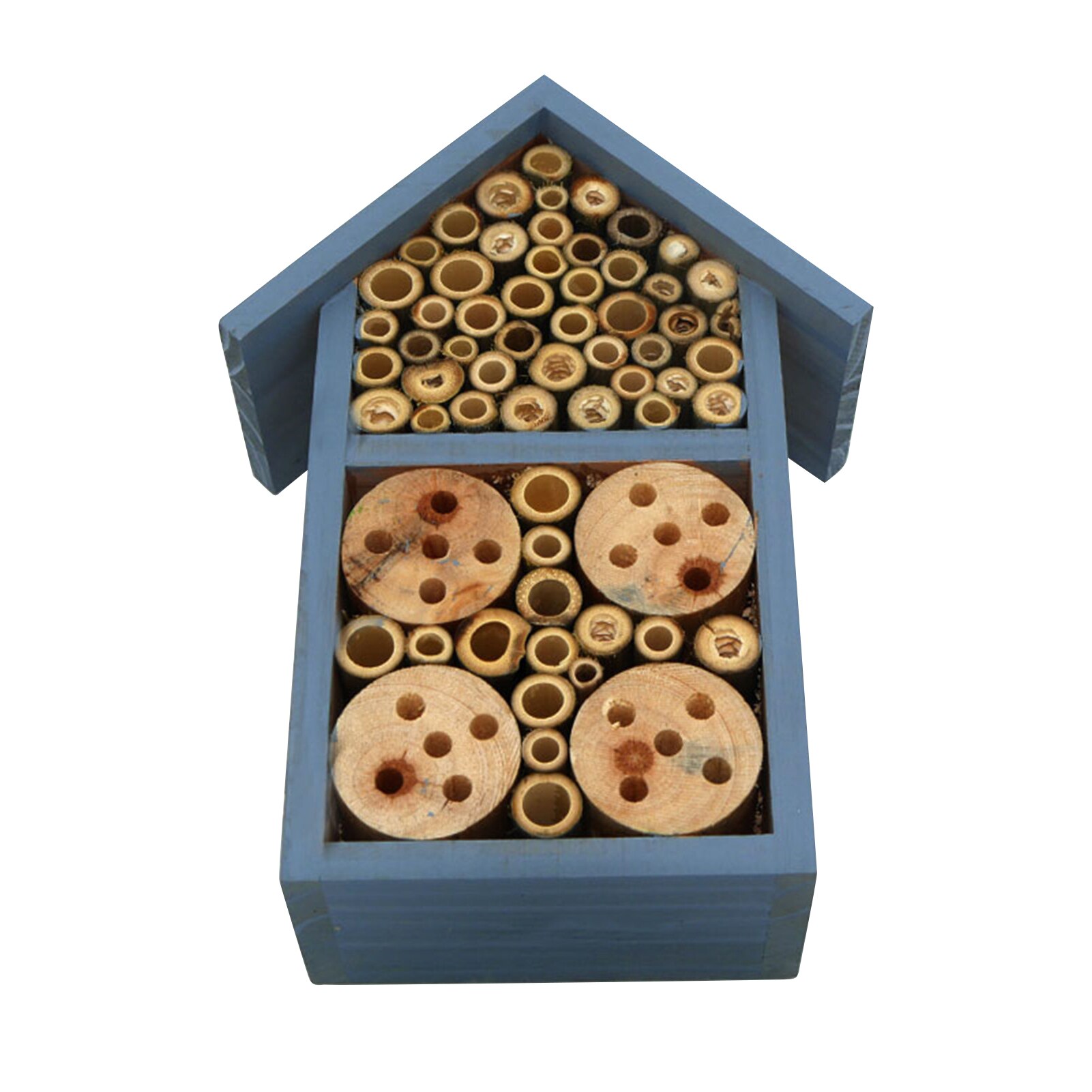 Fun Garden Bee House Wooden Painted Outdoor Beehiv... – Grandado