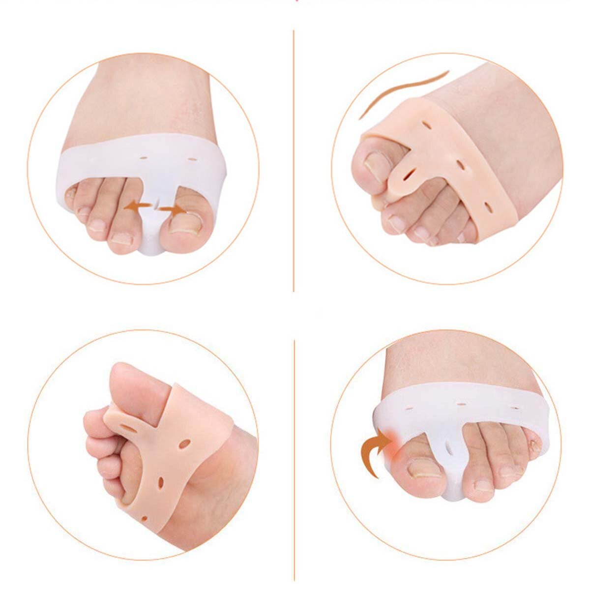 Gel di Silicone Piede Dita Separatore della Punta ... – Grandado