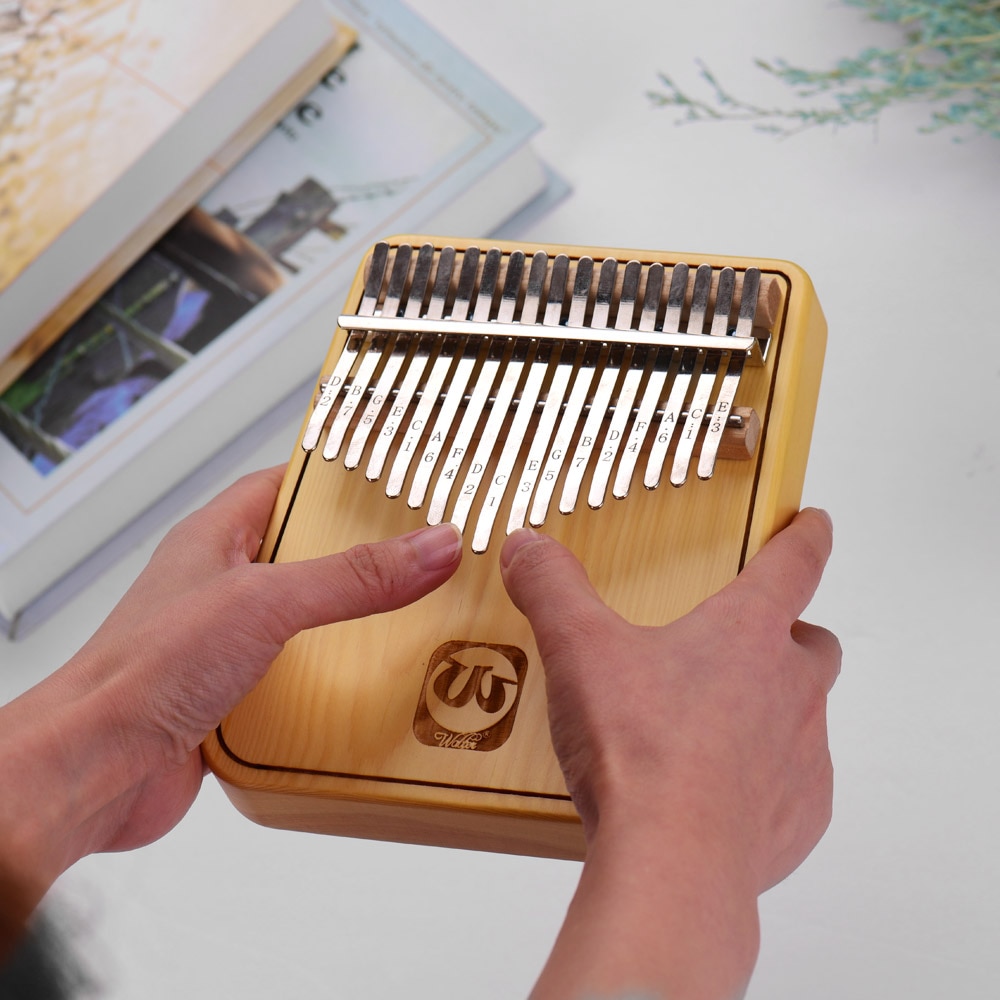 Kalimba 17 TAnger - Tumme Piano Mbira Gran Trä med... – Grandado