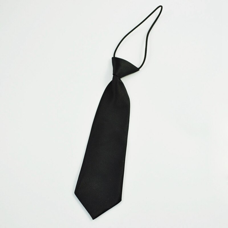 ASDS-Solid Black Polyester Elastic Slim Necktie Ne... – Vicedeal