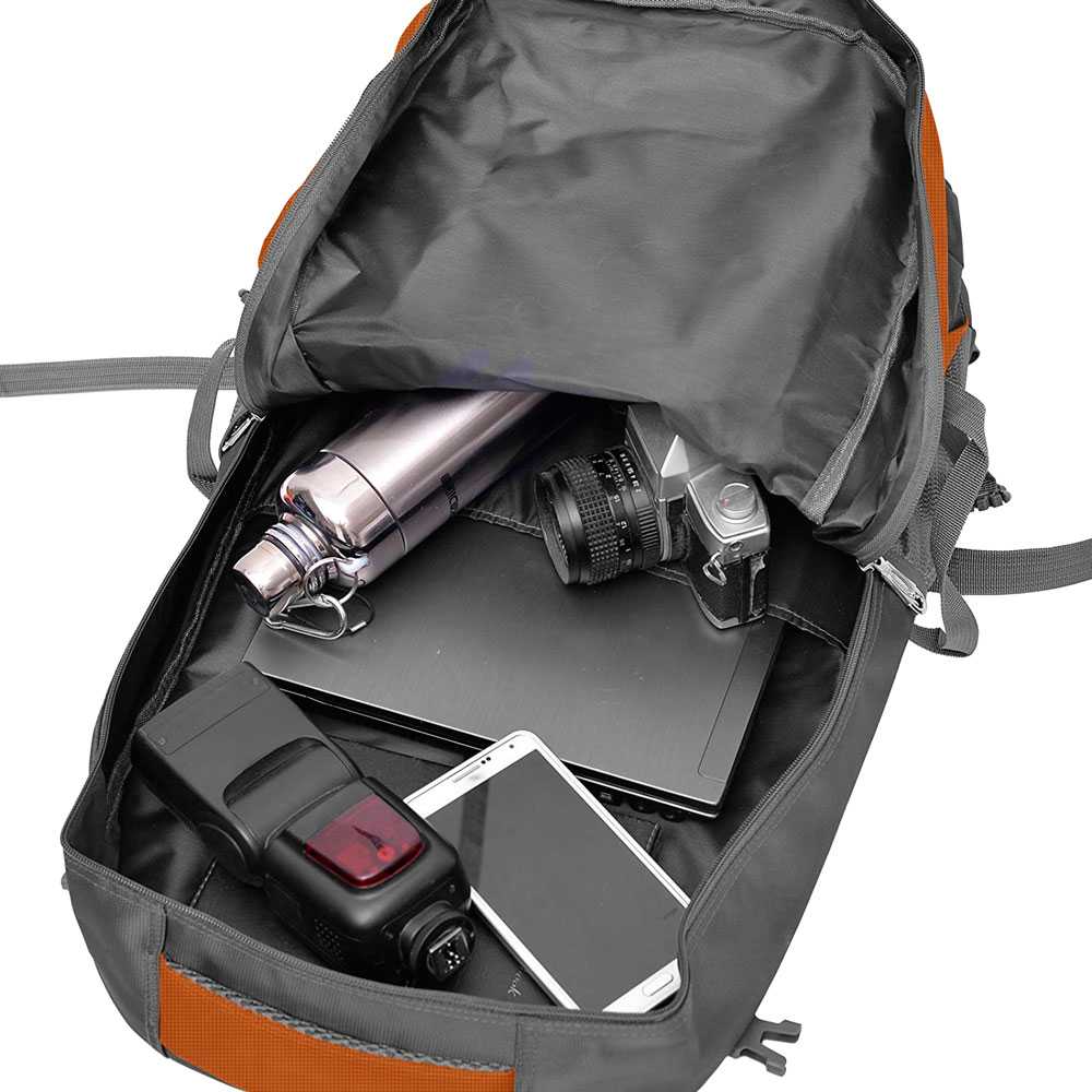 40L Orange Waterproof Backpack Travel Bag for Hiki... – Grandado