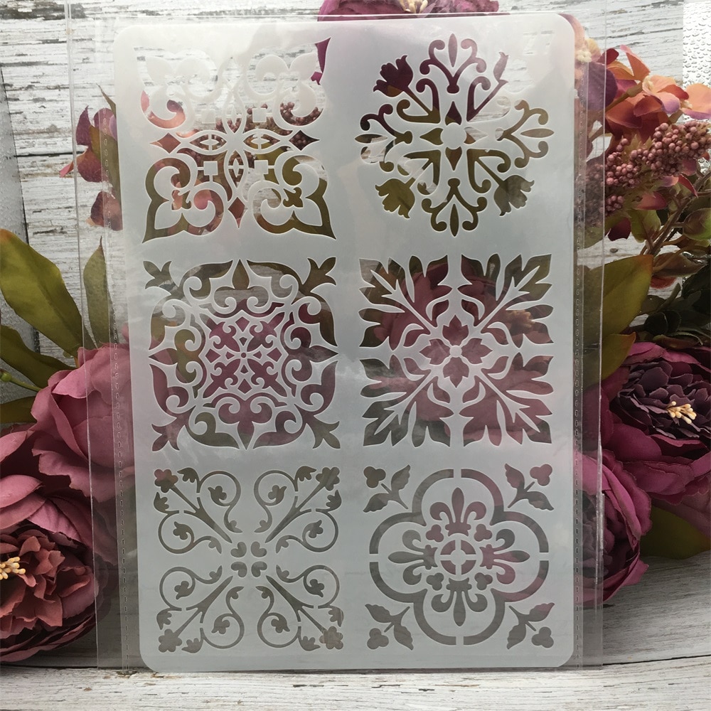 1Pcs 26*17cm Flower Square Frame DIY Layering Sten... – Vicedeal