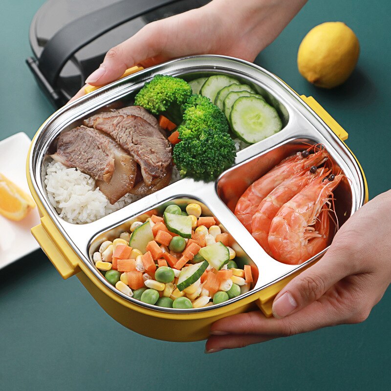 TUUTH Stainless Steel PP Lunch Box Microwave Separ... – Grandado