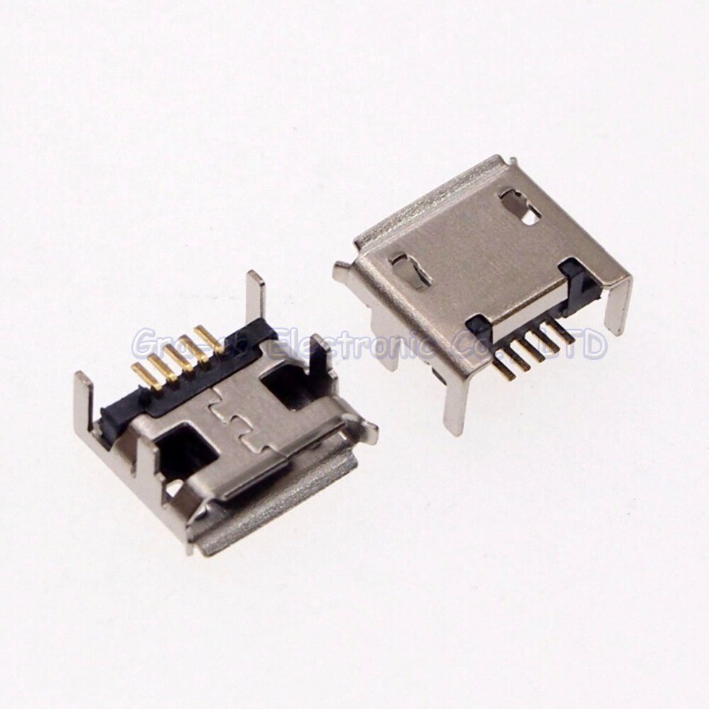 50pcs Micro 5P USB Jack Socket B Type Micro USB Co... – Grandado