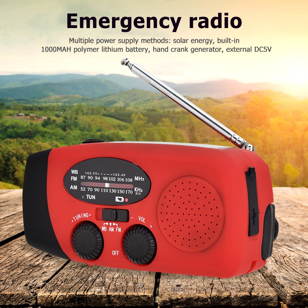 Multifunctionele Hand Radio Solar Crank Dynamo Pow... – Vicedeal