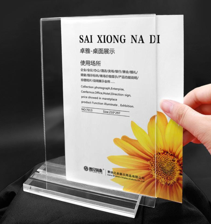 A5 Double side Acrylic Menu Sign Holder Display St... – Grandado