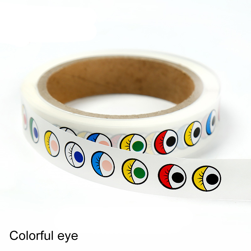 Eye Balls Sticker Mouth stickers in paper roll Cra... – Grandado