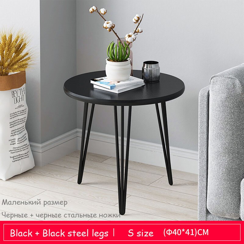 Round Coffee Table Durable Compact Small Dinning T... – Grandado
