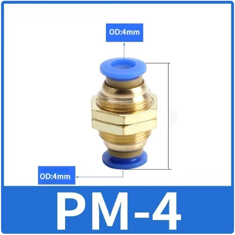 PM Air Pneumatic Straight Bulkhead Union 4mm-12mm ... – Grandado
