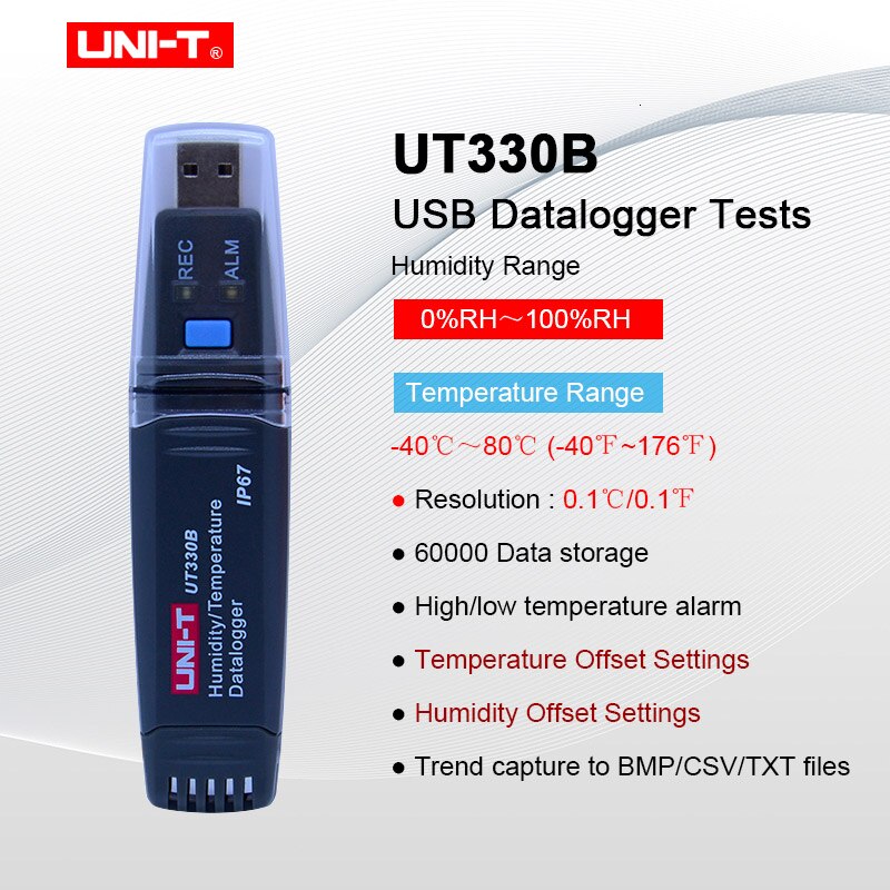 Uni T Ut330a B C Digital Temperature Humidity Usb Vicedeal