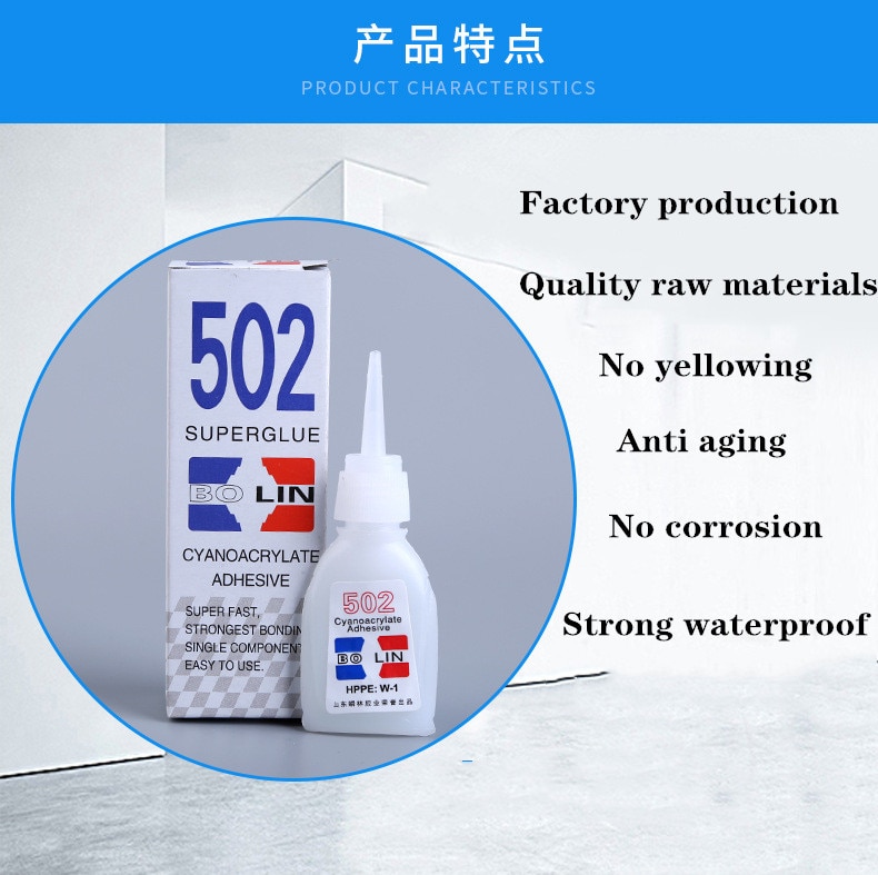 5Pcs Cyanoacrylate Vloeistof Sterke Super 502 Lijm... – Grandado