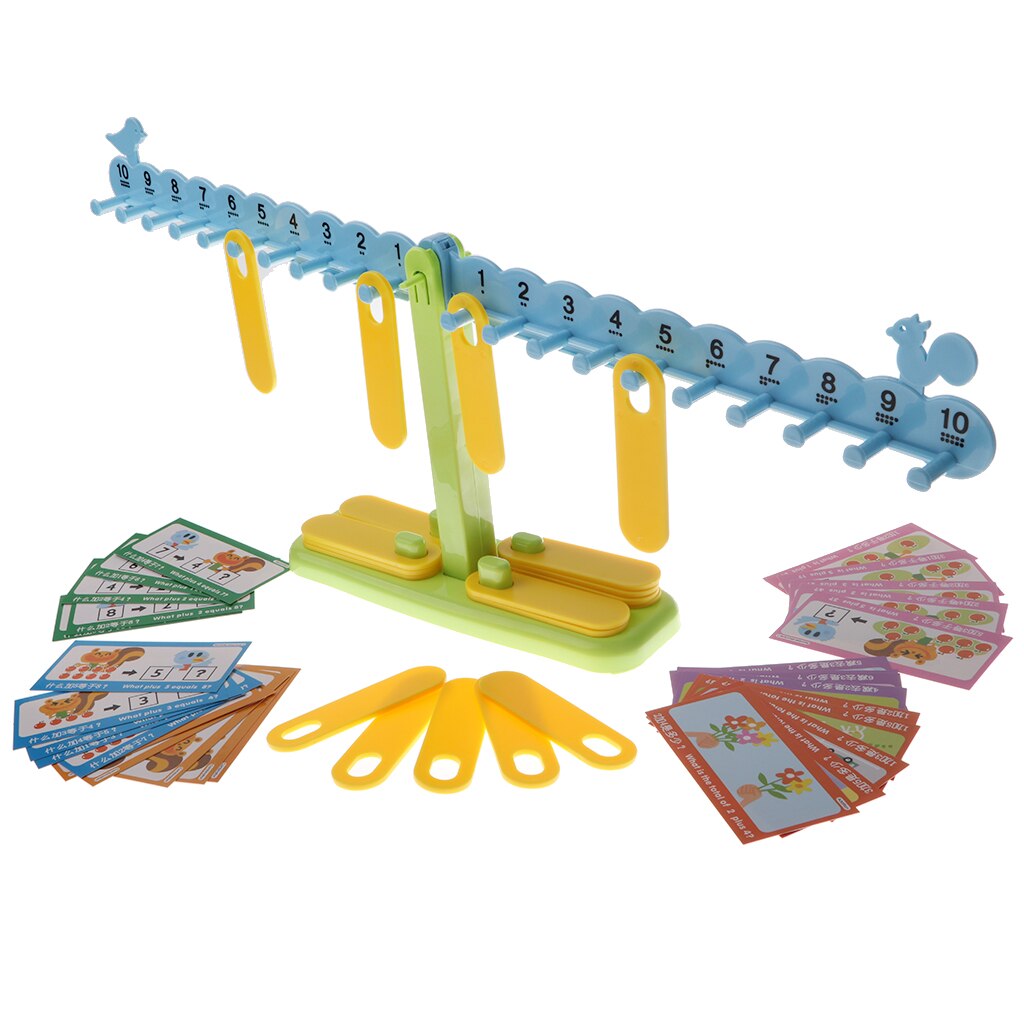 Kids Math Toy Number Balance Scale Set Toddlers Ba... – Vicedeal