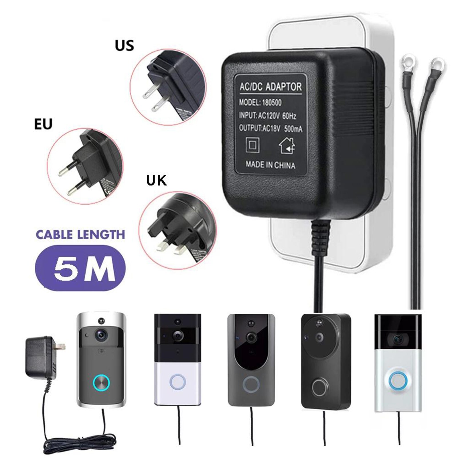18V Voeding Acculader Draden Adapter Plug-In Voor ... – Vicedeal