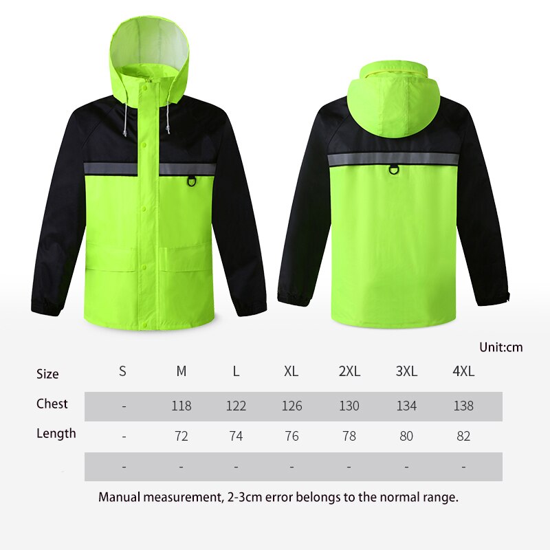 Hi Viz Vis Jacket Raincoat High Visibility Reflect... – Vicedeal
