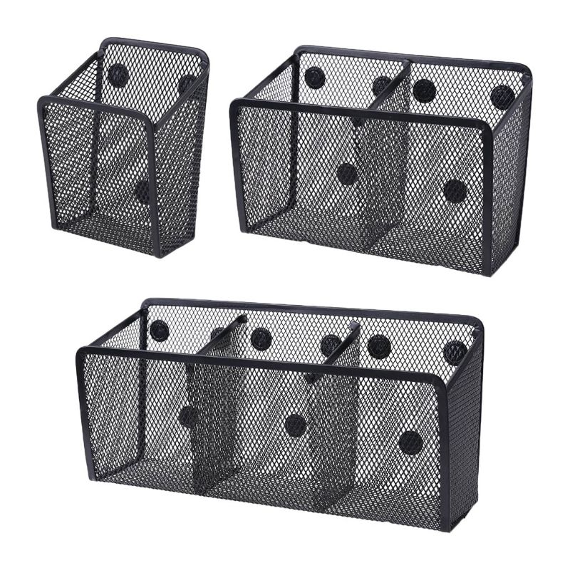 Metal Wire Mesh Magnetic Basket Storage Box Blackb... – Vicedeal