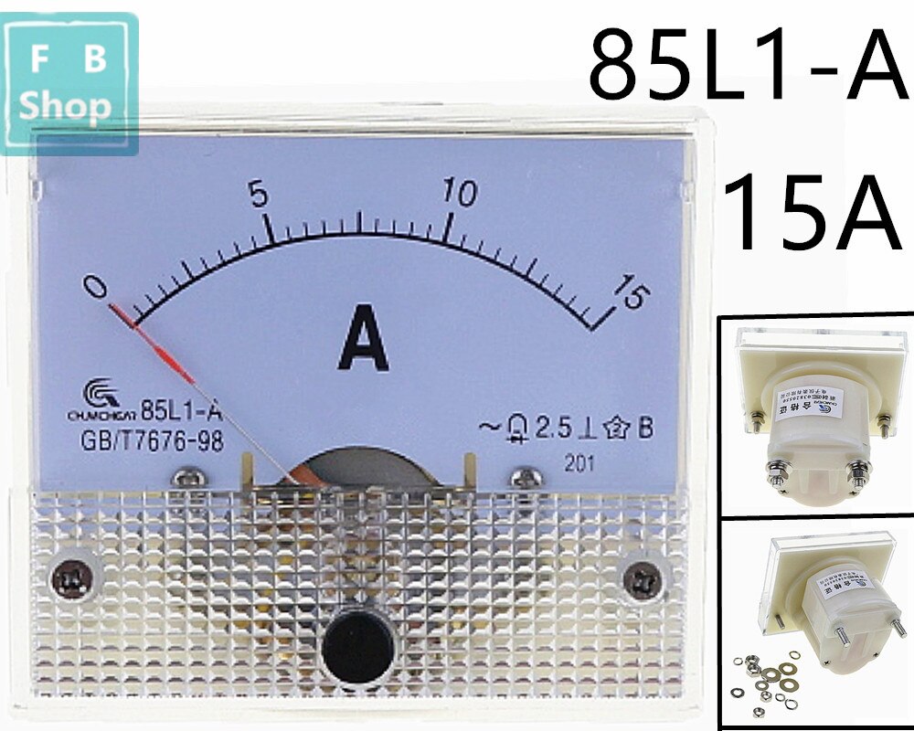 1PCS 85L1 15A AC Panel Meter Analog Panel Ammeter ... – Vicedeal
