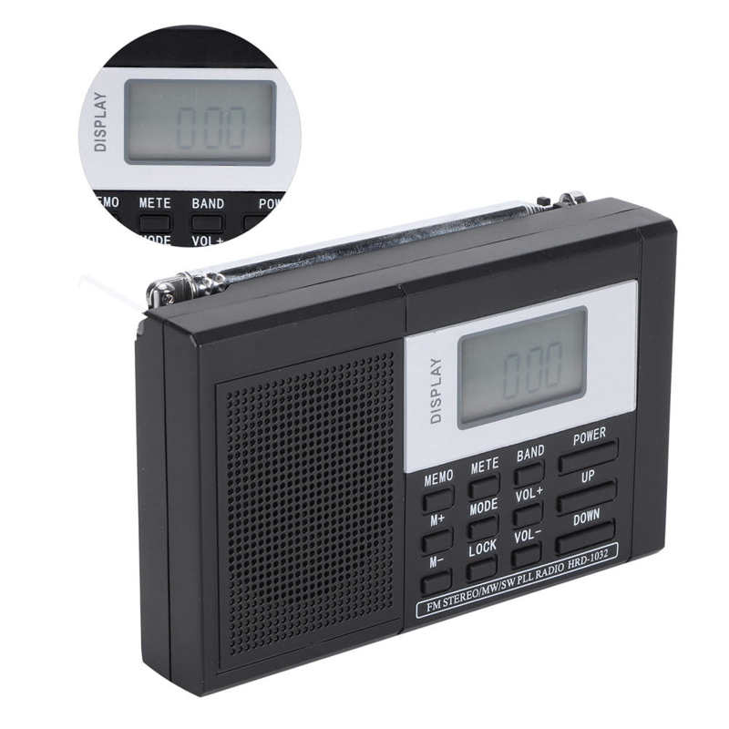 HRD-1032 Mini Portable Radio Digital Clock FM/AM/S... – Grandado