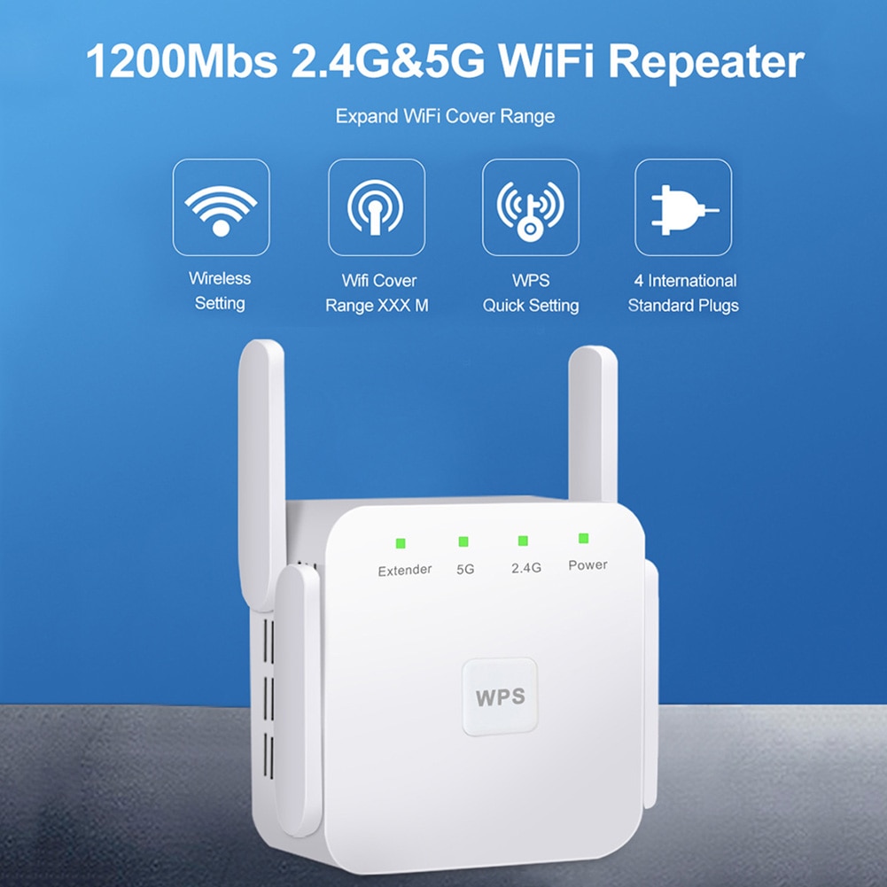 1200Mbps 2.4G 5G Wireless Extender Repeater Antenn... – Grandado