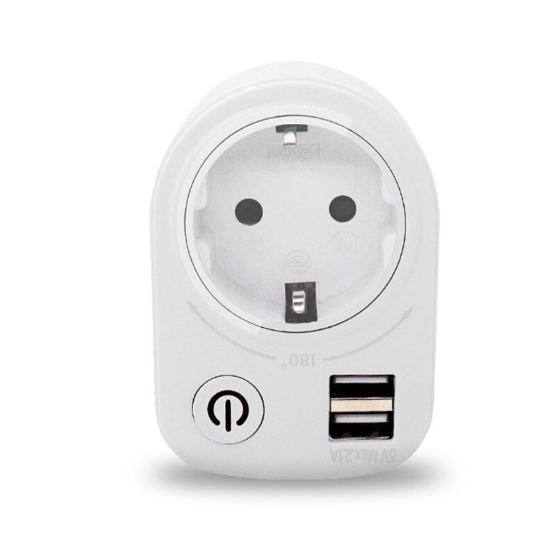 5V 2.1A Dual USB Intelligent Charger Adapter Plug ... – Grandado