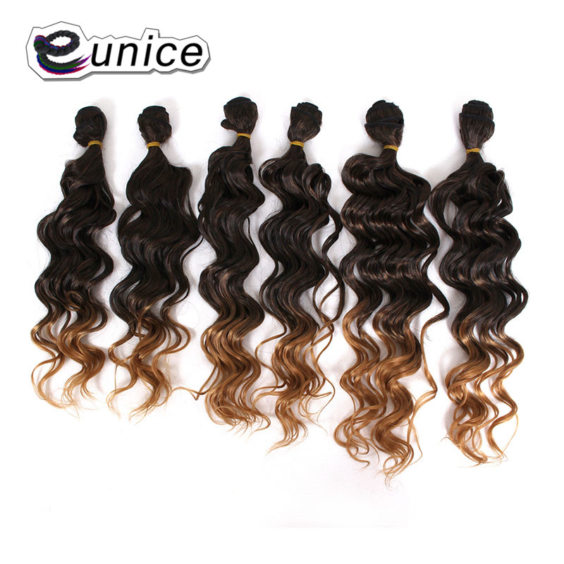 Kinky Curly Hair Weave Synthetic Bundles High Temp... – Vicedeal