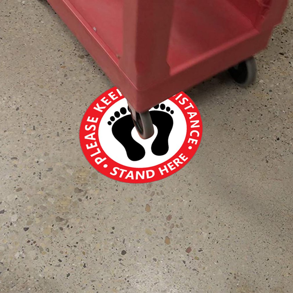 Please Keep Your Distance Safety Signs 7-Inch Roun... – Grandado