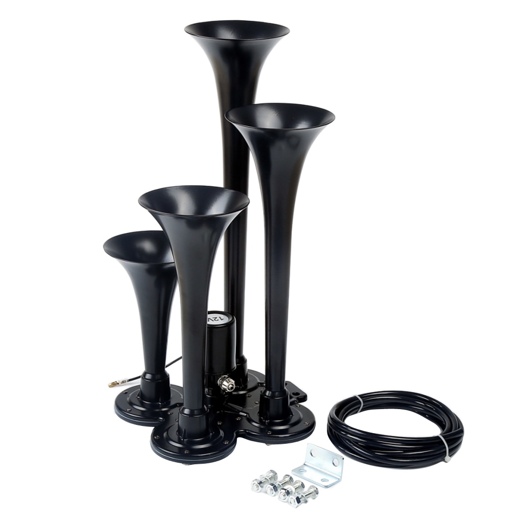 4/Four Trumpet Air Horn Powerful Loud 150db 12V fo... – Vicedeal