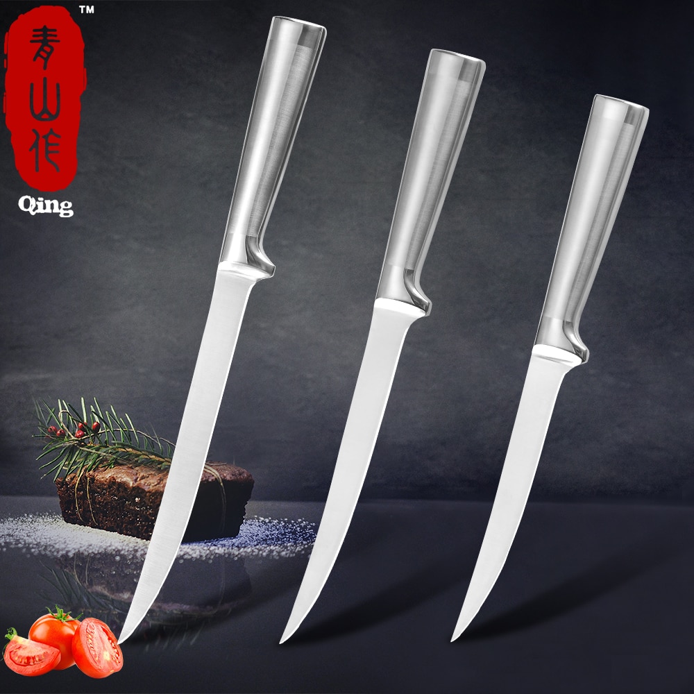 Qing 6" 7" 8" inch Fish Fillet Knife Stainless Ste... – Vicedeal
