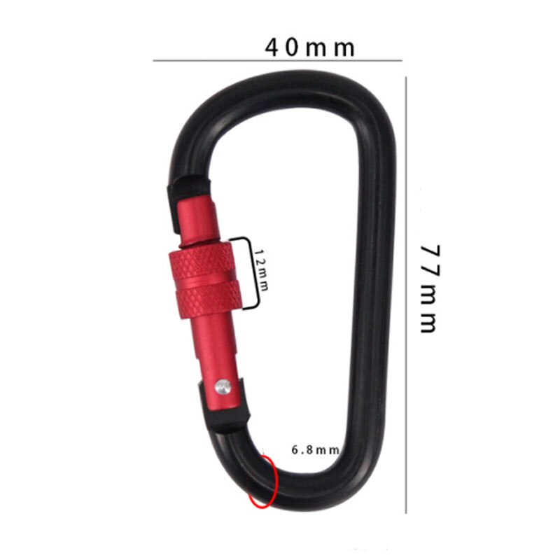 Carabiner climbing #8 D-type matt two-color carabi... – Grandado