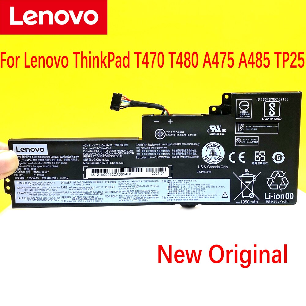 Neue Original Für Lenovo ThinkPad T470 T480 A475 A... – Grandado