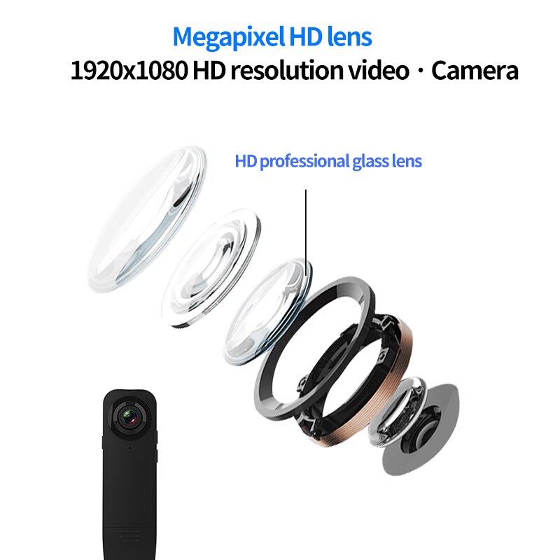 A18 Mini Video Kamera 1080 HD Nachtsicht DVR Camco... – Grandado