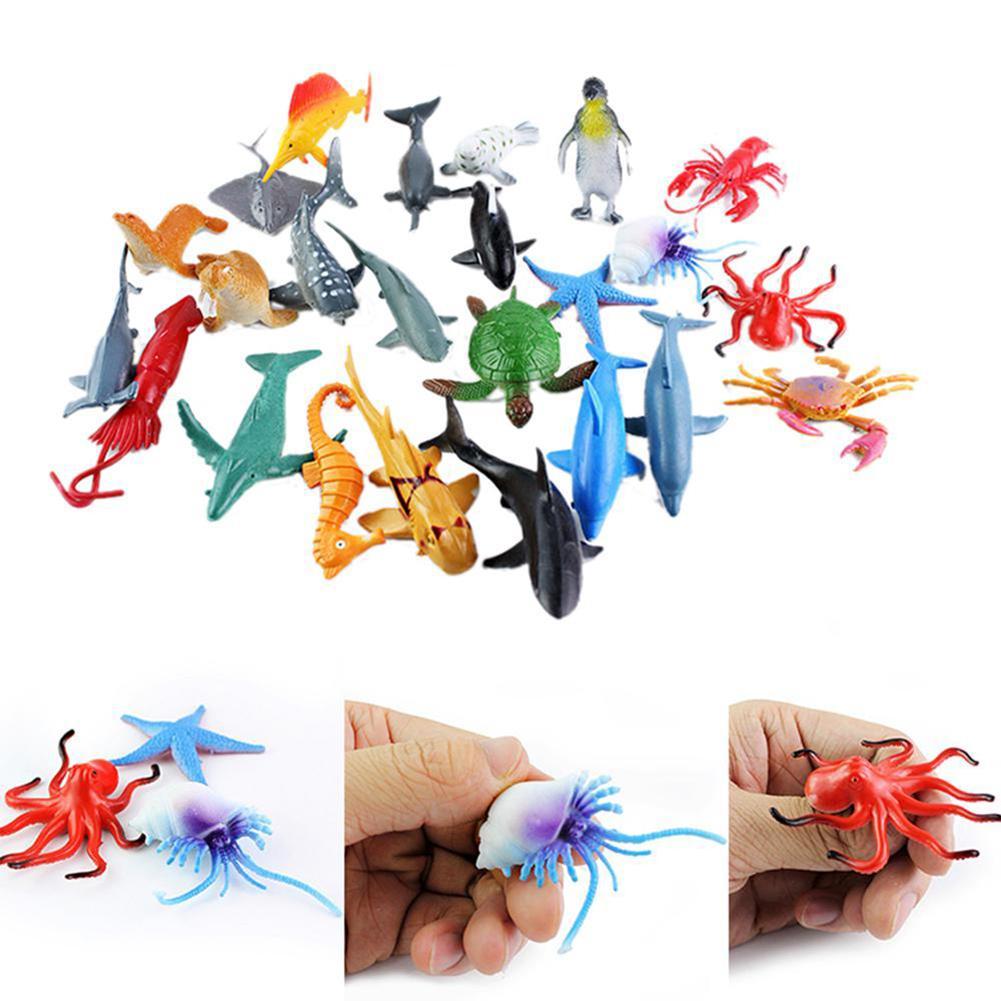 24 mini simulation small marine animal model toys ... – Vicedeal