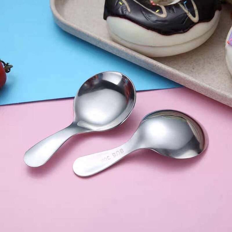 10 Pcs Stainless Steel Short Handle Spoons Mini Sa... – Vicedeal