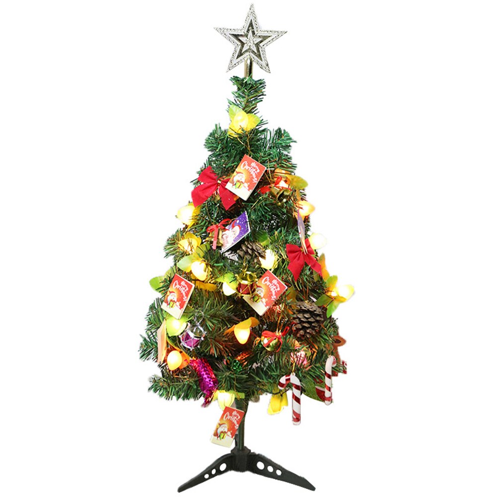 60cm Mini Christmas Tree With Lights Small Accesso... – Grandado