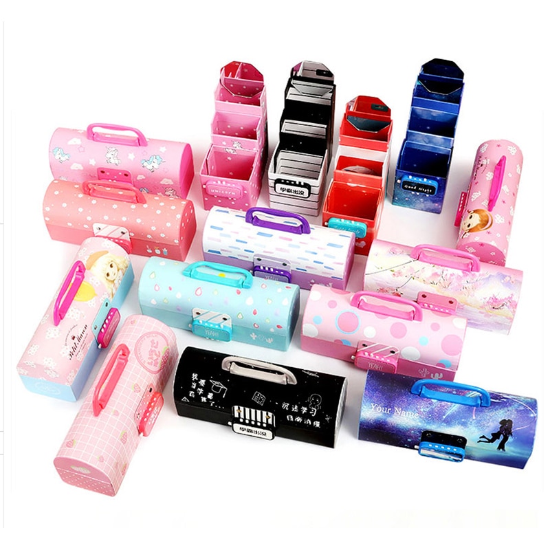Kawaii Deformed Pencil Case 3 Layer big Space Pen ... – Vicedeal