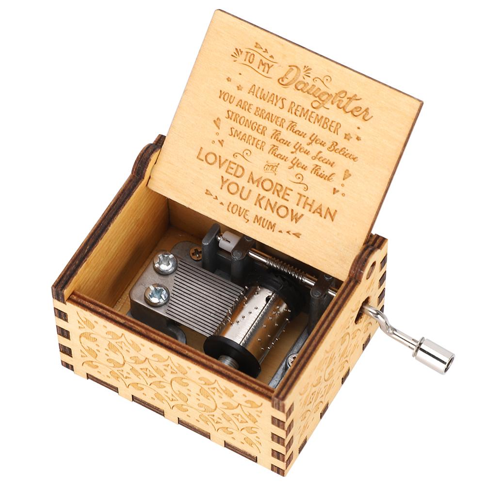 Retro Style Mechanical Wooden Mechanical Hand Cran... – Grandado