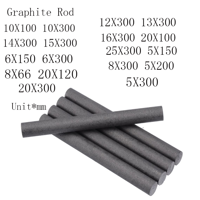 1Pcs High Purity Graphite Rod Graphite Electrode C... – Vicedeal