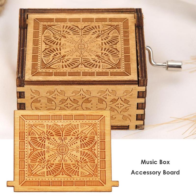 Retro Houten Hand Gebogen Muziekdoos Board Muziekd... – Grandado