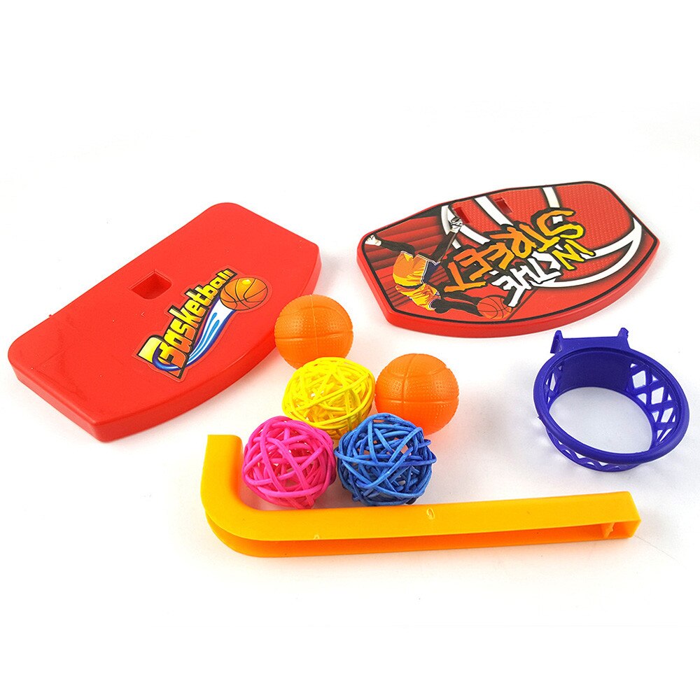 Pet Parrot Toys Birdie Basketball Hoop Balls Birds... – Grandado