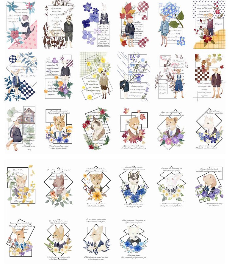 52mmx80mm happy leaf paper lomo card – Grandado