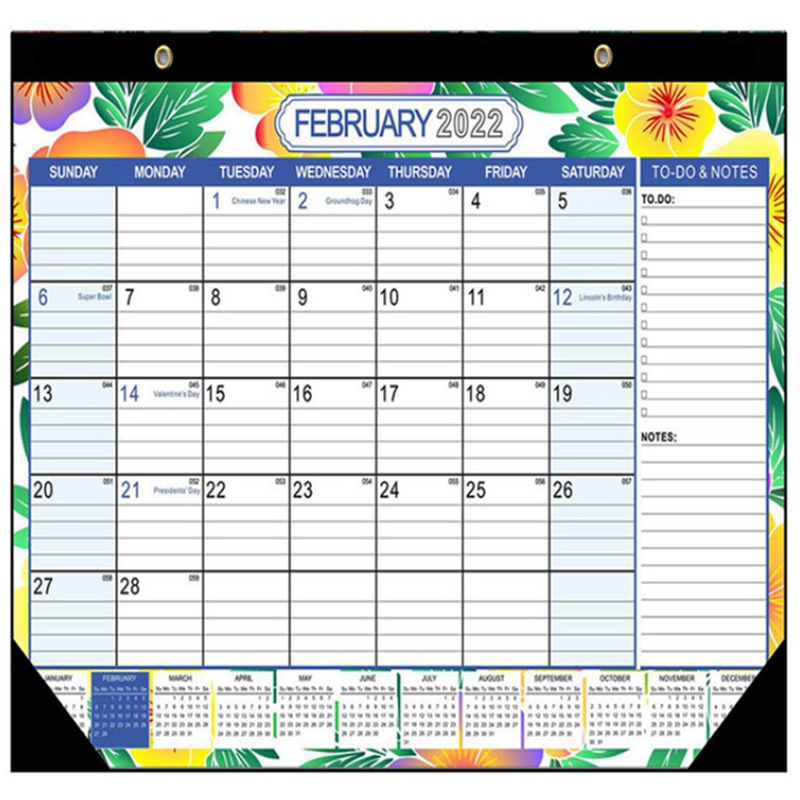 2022 Desk Calendar-18 Monthly Desk/Wall Calendar 4... – Grandado