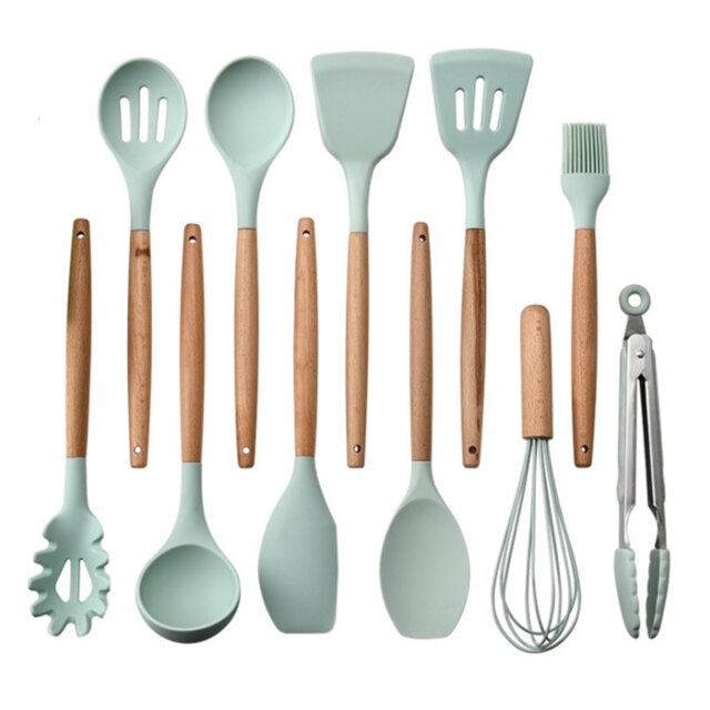 Green Silicone Cooking Tools Heat Resistant Kitche... – Vicedeal