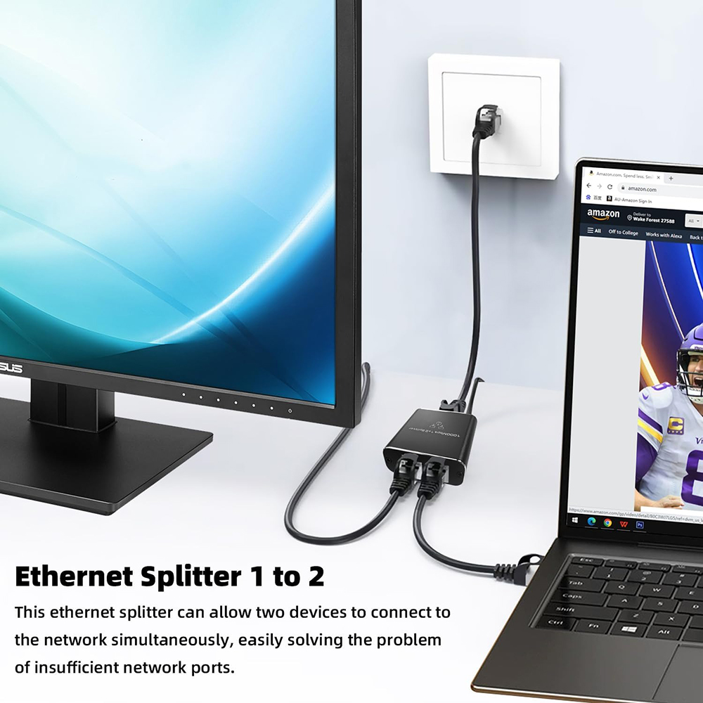 1000Mbps Ethernet Splitter RJ45 1X2 1X3 1X4 LAN Ne... – Grandado