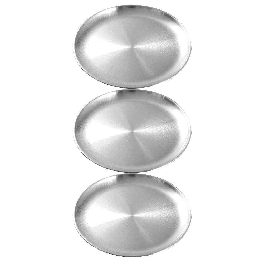 3 Stuks Rvs Eten Lade Buffet Voedsel Plaat Duurzaa... – Vicedeal