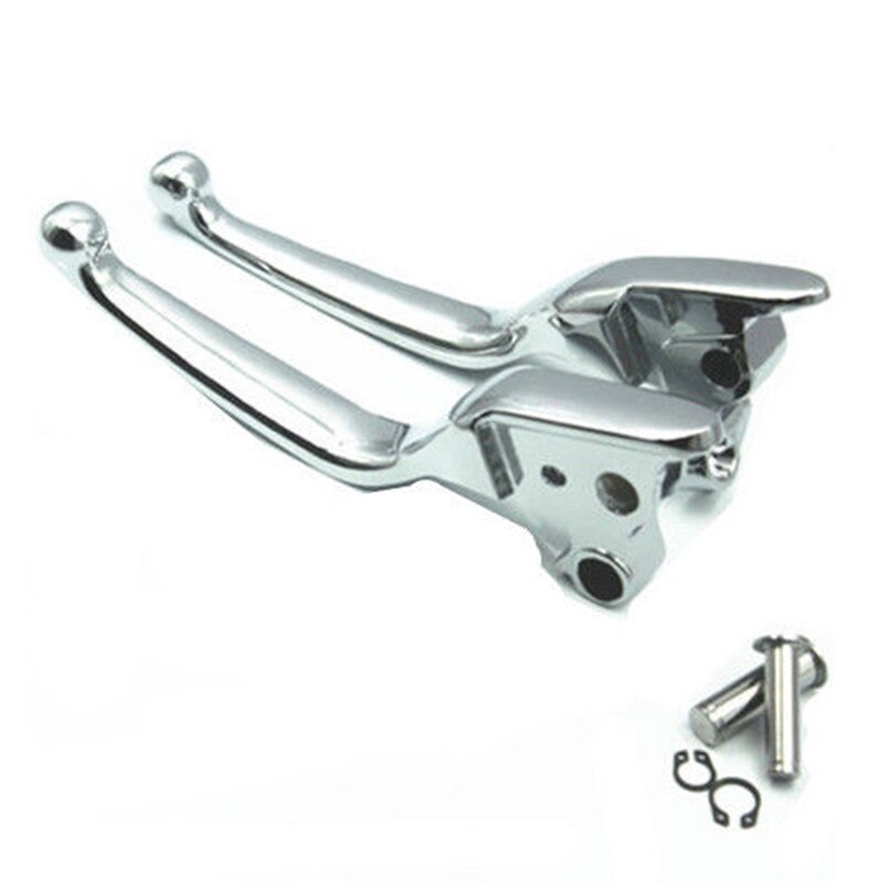 Pair Chrome Clutch Brake Levers Motorcycle For Har... – Grandado