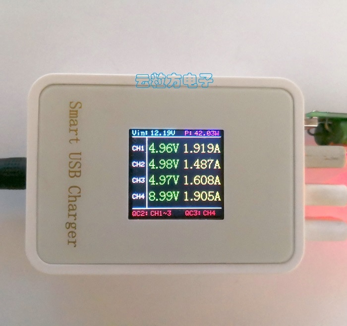 4 USB Port Smart Desktop fast Charger Station LCD ... – Grandado