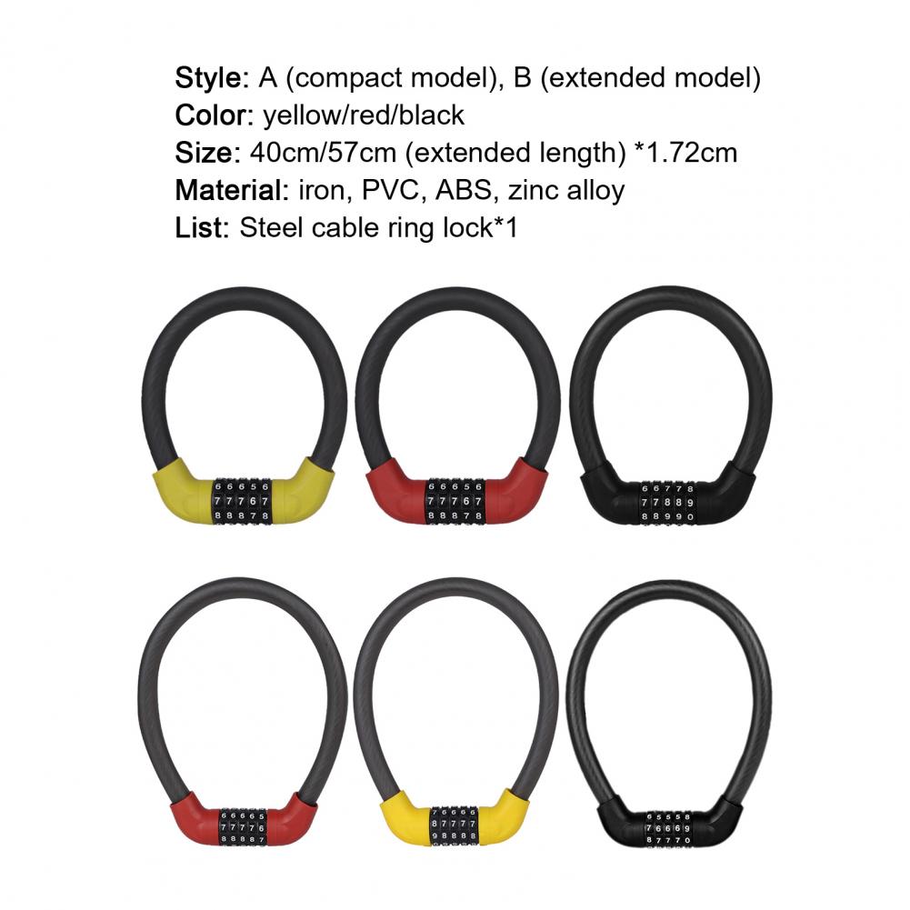 Security Bike Lock Rust-proof Corrosion Resistant ... – Grandado