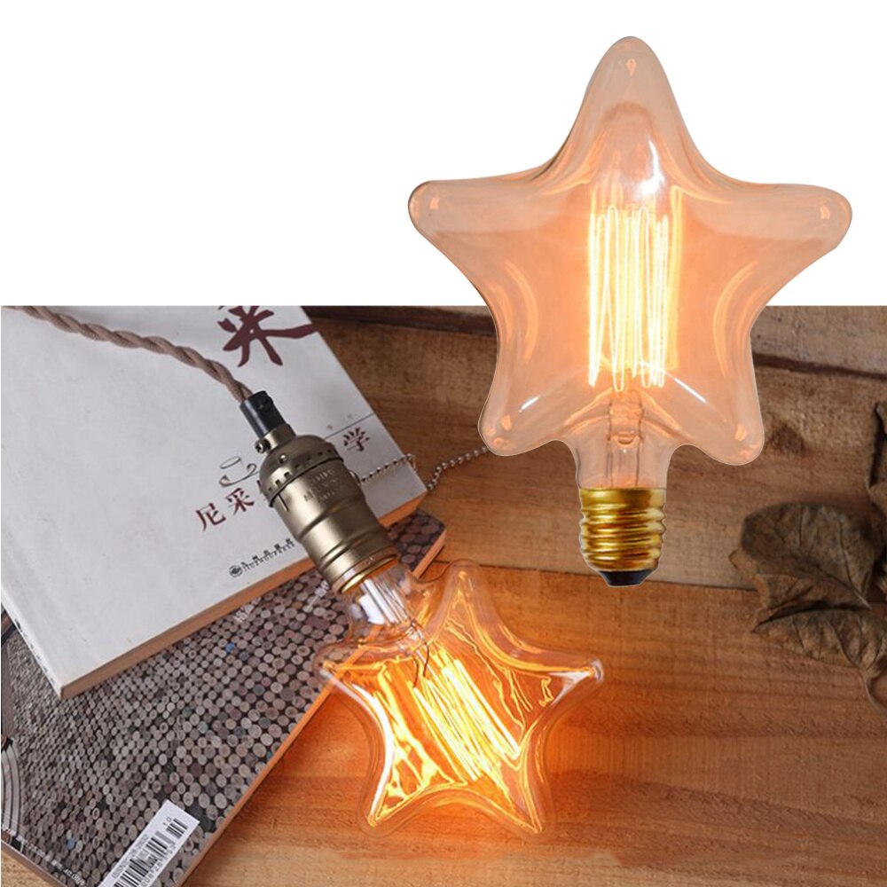 2700K Star Shaped Tungsten Filament Bulb Lights E2... – Vicedeal